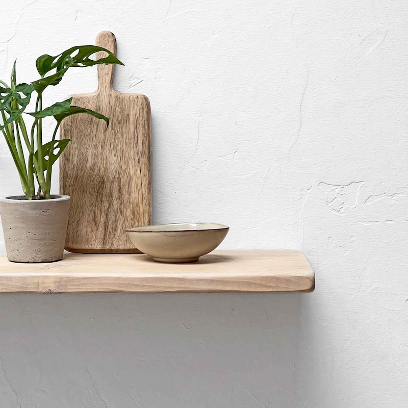 Grey & Wood Peg Shelf - Etsy UK