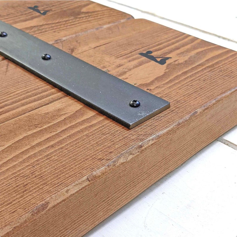 Garden Table Handcrafted Using Rustic Solid Wood Trapezium - Etsy UK
