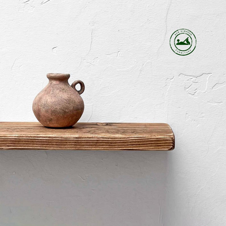 Wooden Rustic Floating Shelves Handcrafted Using Sustainable - Etsy