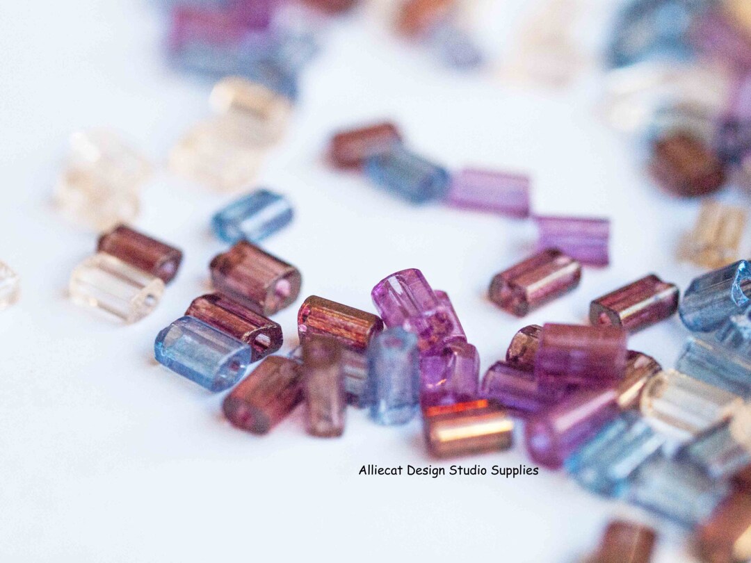 20gm Translucent Lumi Mix 3x5mm Baby Pillows Czech Glass Beads (Y312-20 ...