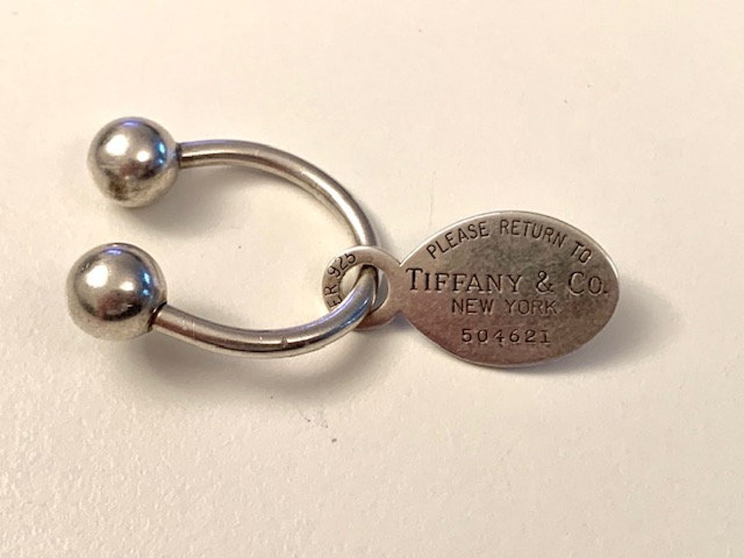 Tiffany & Co. Silver Key Ring - Etsy