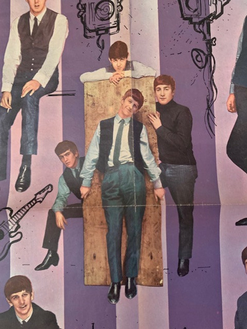 Vintage Beatles Poster From 1963 - Etsy