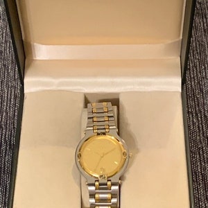 Gucci Dress Watch in Two Tone, Gold and Steel - Etsy