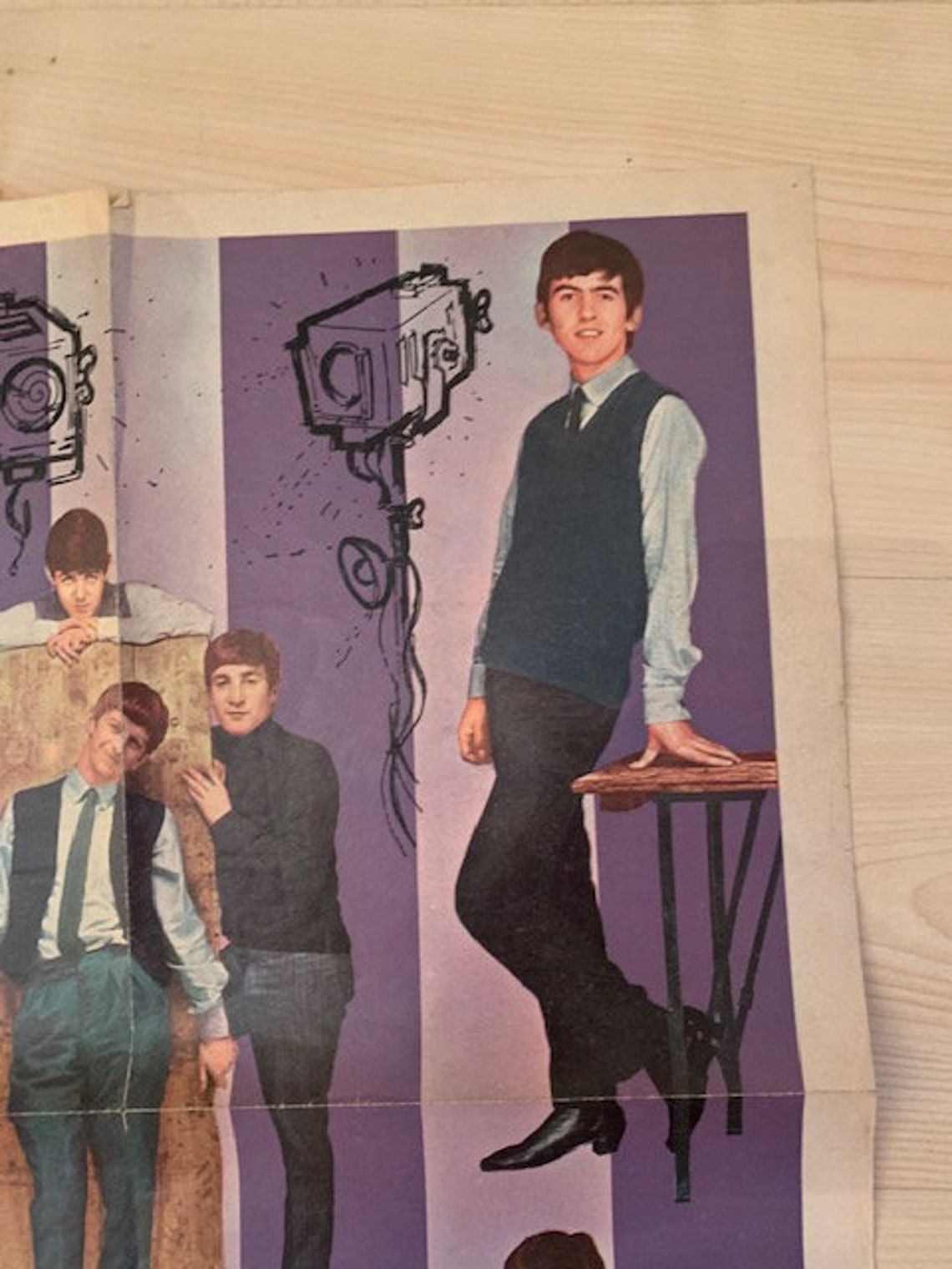 Vintage Beatles Poster From 1963 - Etsy