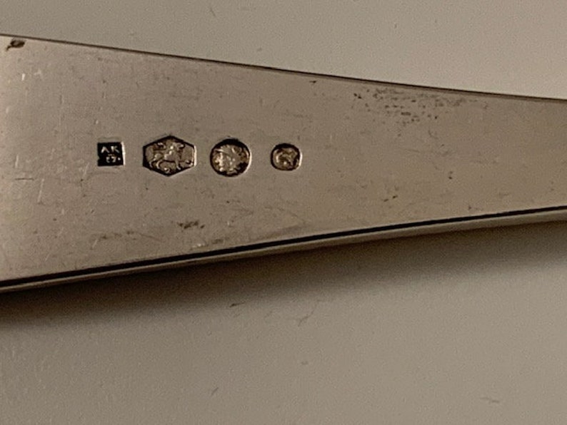 Antique Silver Fish Serving Set - Etsy