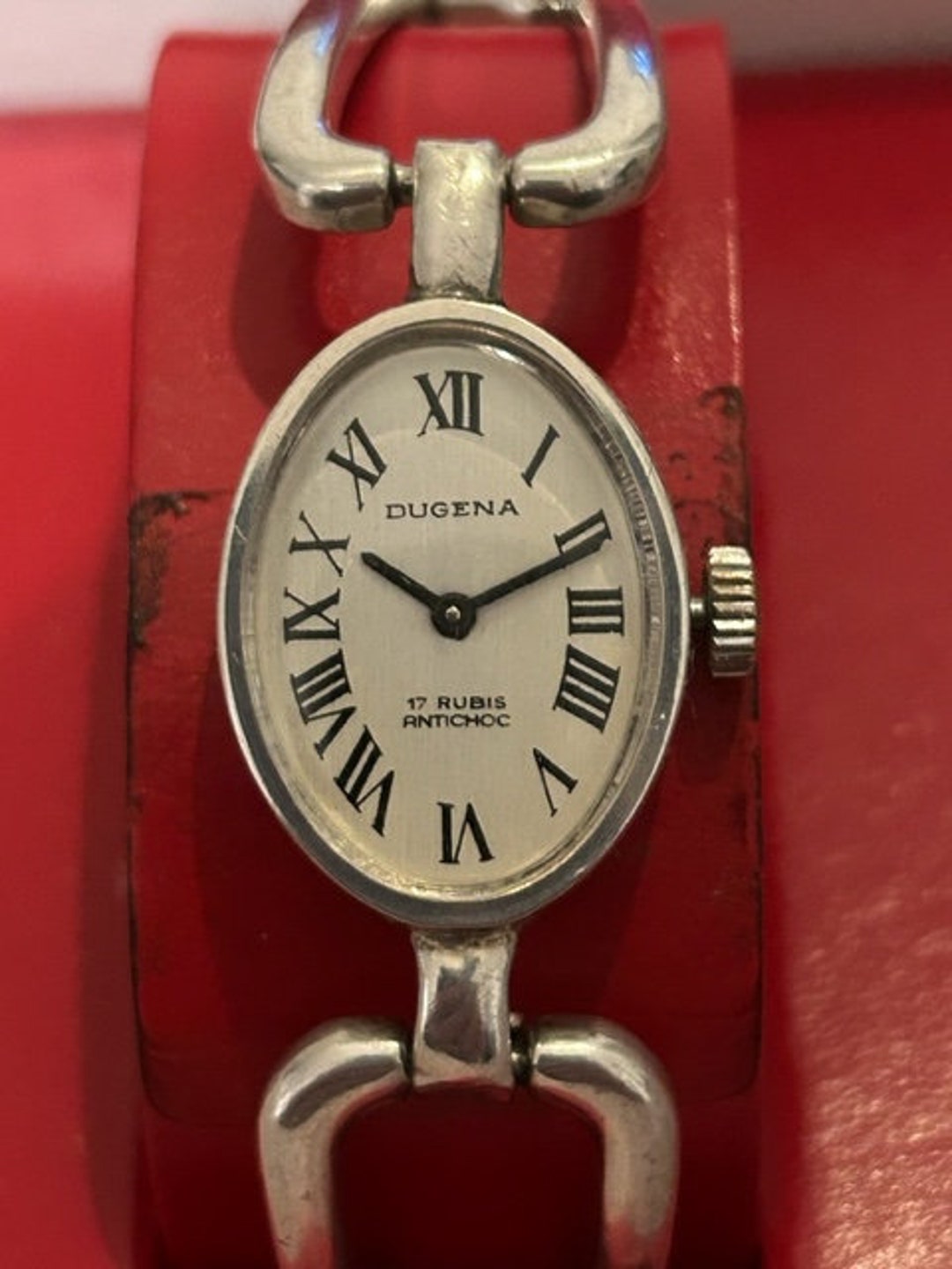 Vintage Silver DUGENA Ladies Watch - Etsy