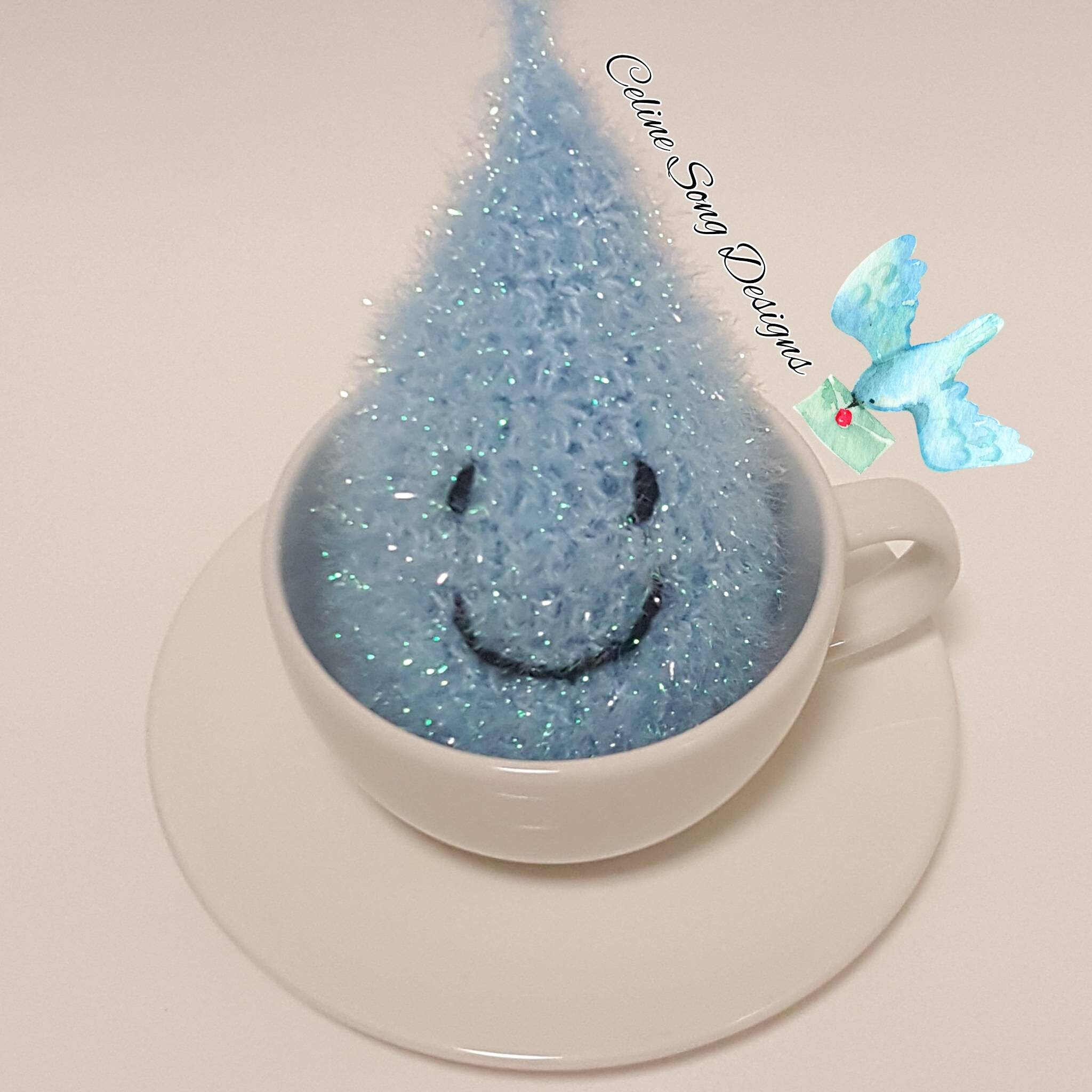 Water Droplet Scrubbie Crochet Pattern - Simple Raindrop Scrubby Pdf ...