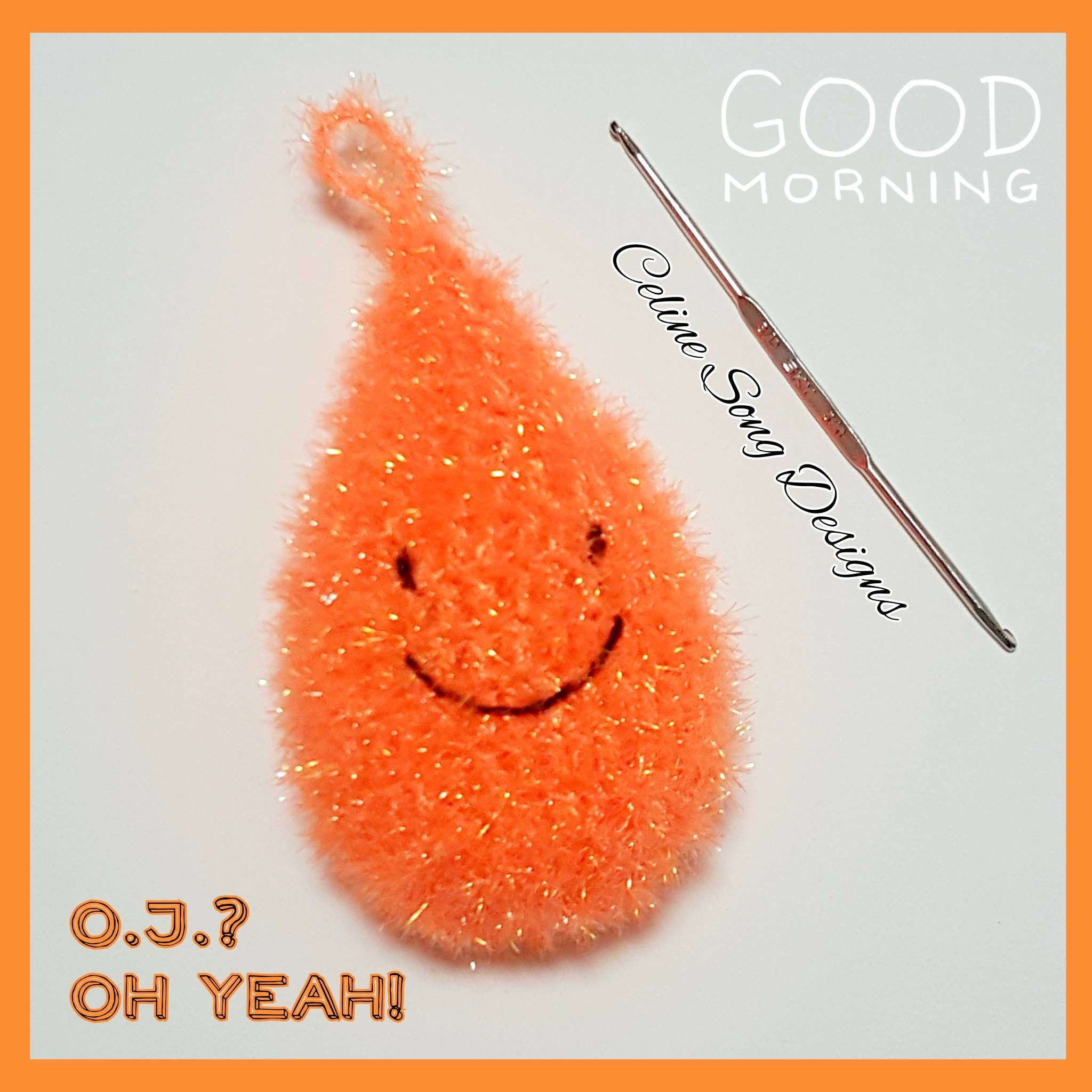 Water Droplet Scrubbie Crochet Pattern - Simple Raindrop Scrubby Pdf ...