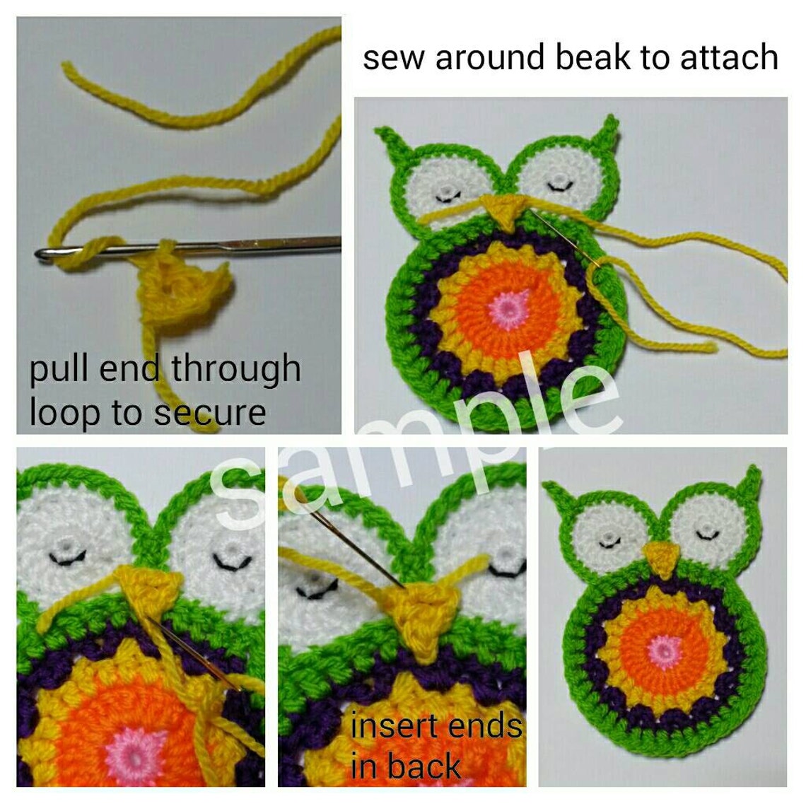 Owl Coaster or Scrubby Crochet Pattern - Etsy