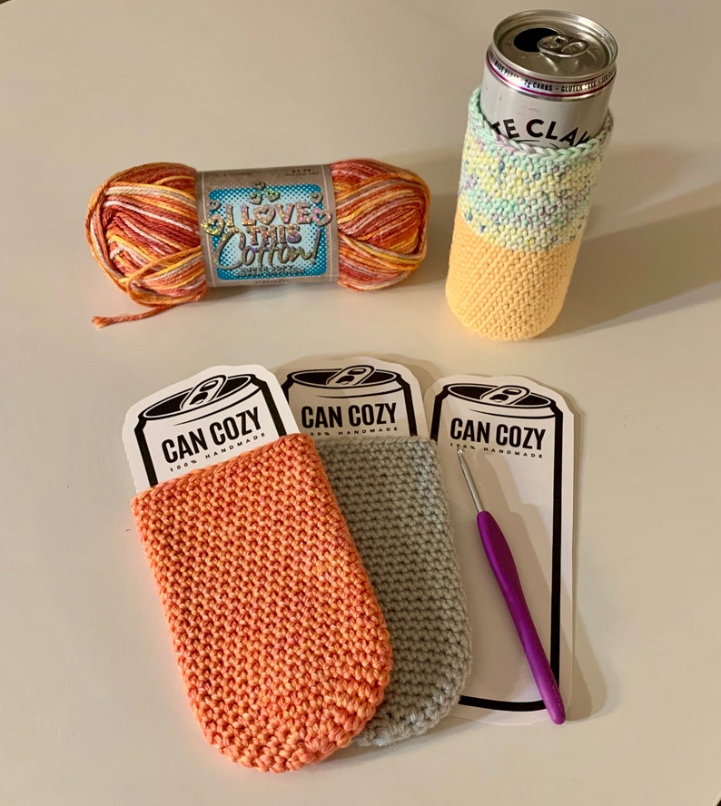 Slim Can Cozy Crochet Pattern: Beginner-friendly Drink Holder (PDF ...