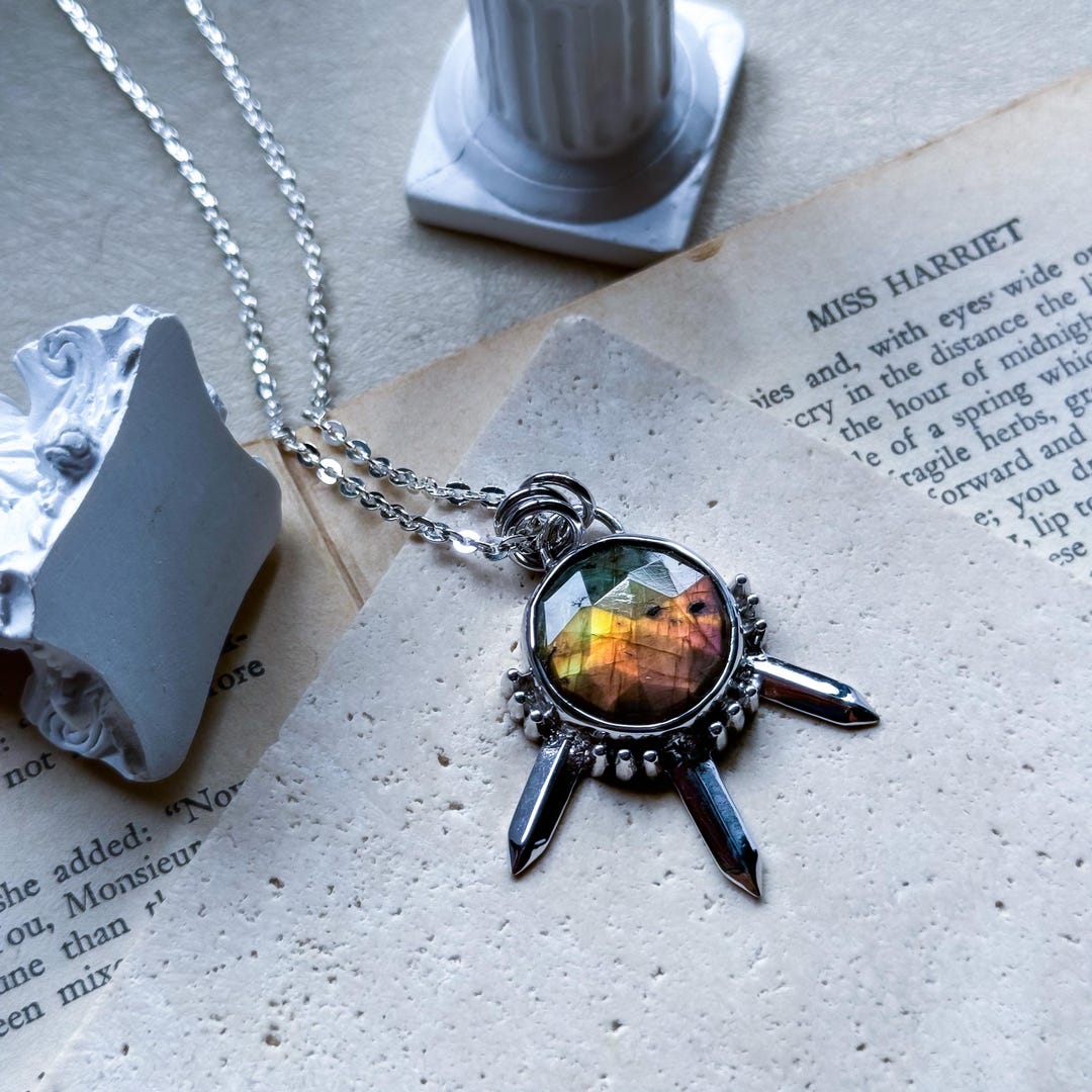 Warrior Jewelry, Orange Labradorite, Tog Jewelry, Sword Pendant ...