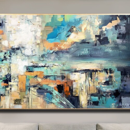Large Watercolor Painting Abstract Landscape Huge Wall Art - Etsy