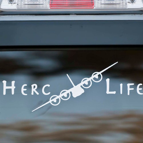 Herc Life C-130 Hercules Vinyl Car Decal | Etsy