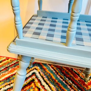 Cottage Style Side Table, Hand Painted and Decorated, Upcycled Vintage ...