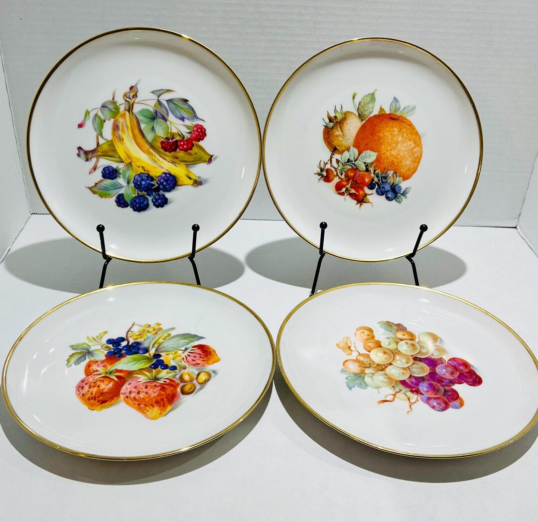 Baronet Eschenbach Bavaria China Fruit Plates 8”, Set a Four - Etsy