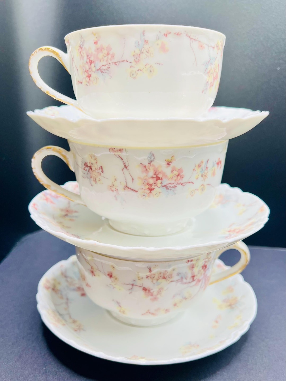 Limoges of France, Set of Tea Cups and Saucers - Etsy