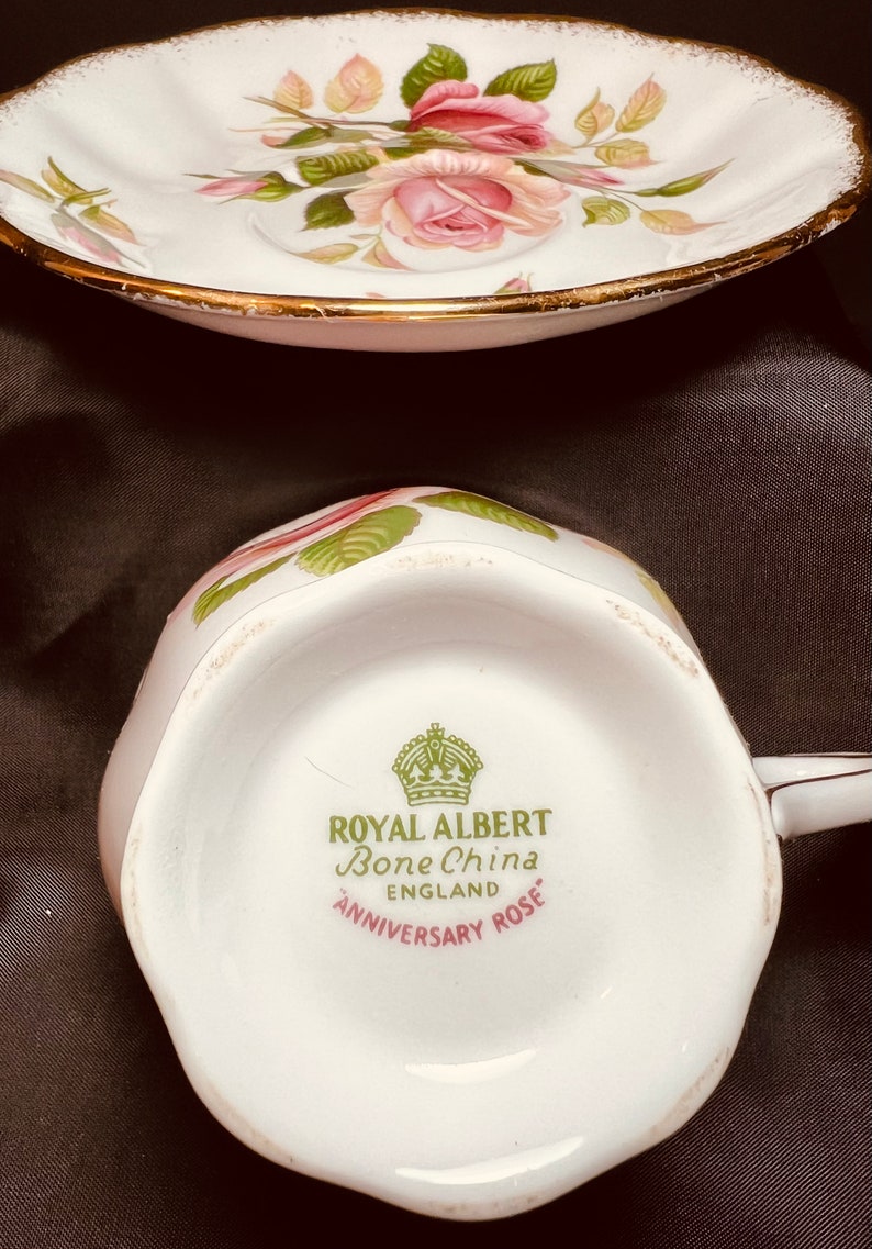 Royal Albert Tea Cup, “anniversary Rose”, Vintage - Etsy