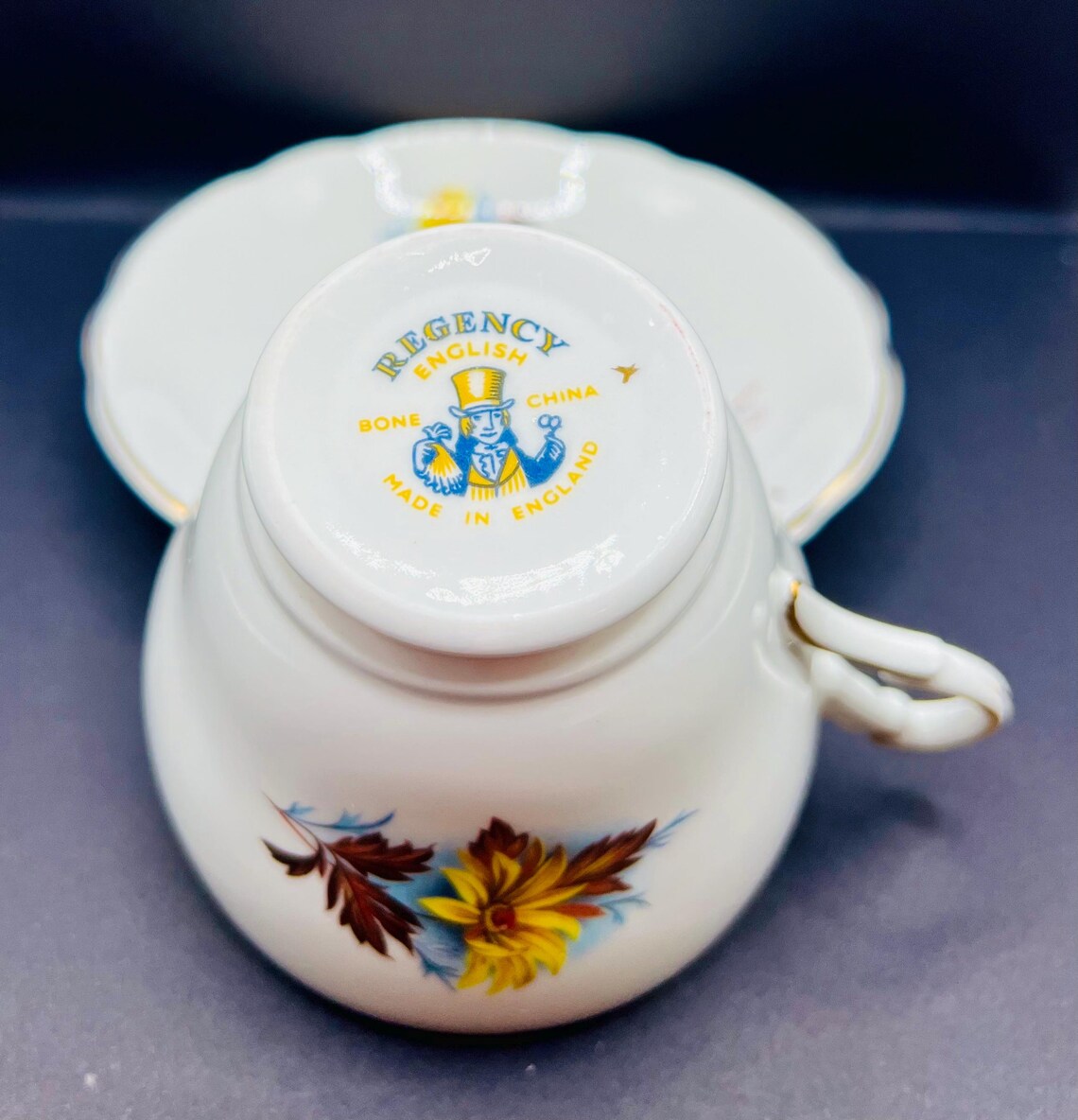 Regency Yellow Daisies Cup and Saucer English Bone China 1950s - Etsy