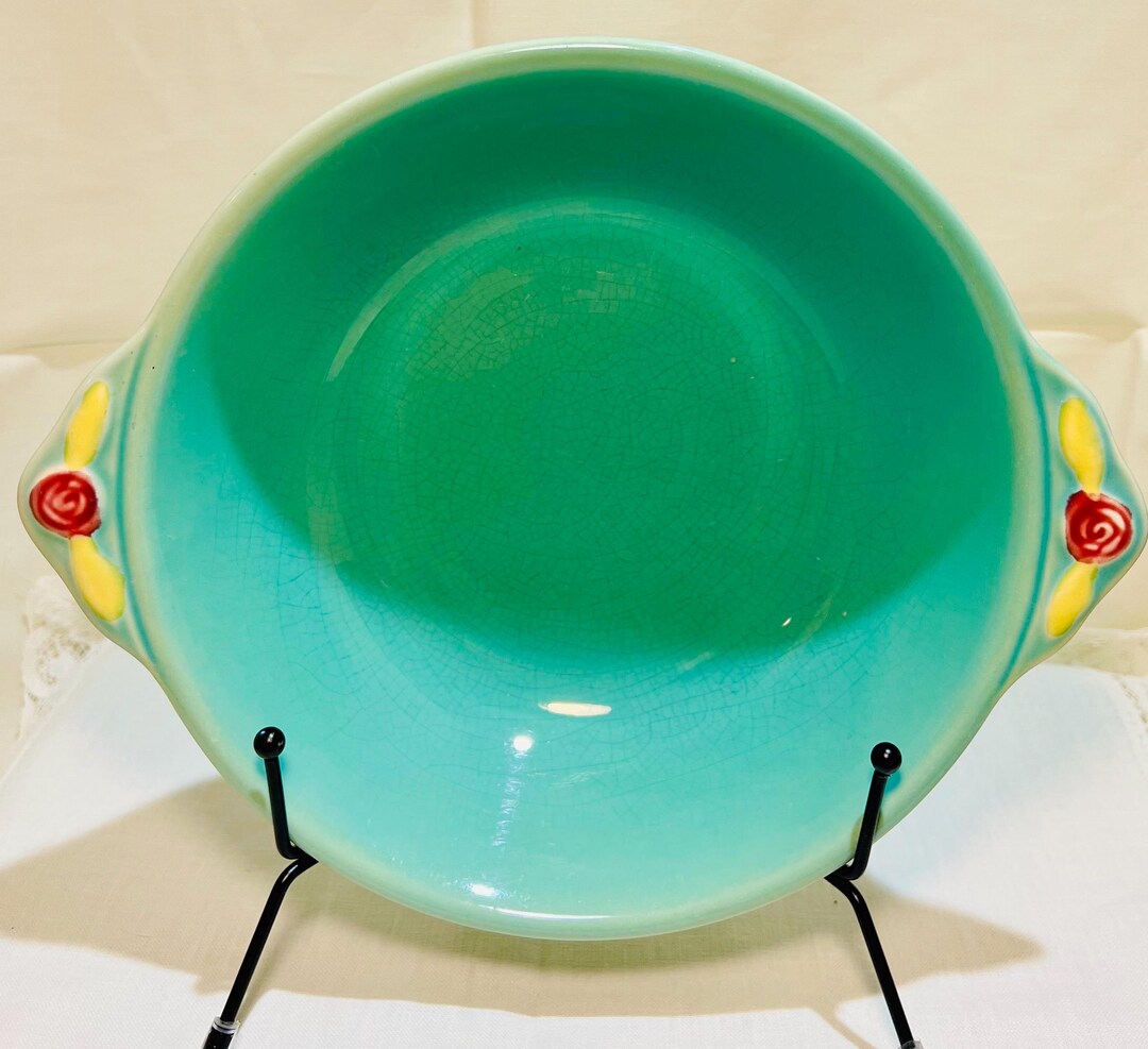 1930s Coors Pottery Rosebud Serving Bowl 10” X 8 1/2” - Etsy