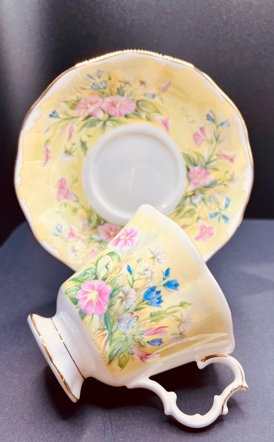 Royal Albert Shakespeare’s Flowers Glorious Morning Tea Cup and Saucer ...