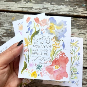 NEW Bible Verse Scripture Cards | Set of 4, 8 Verses, Botanical ...