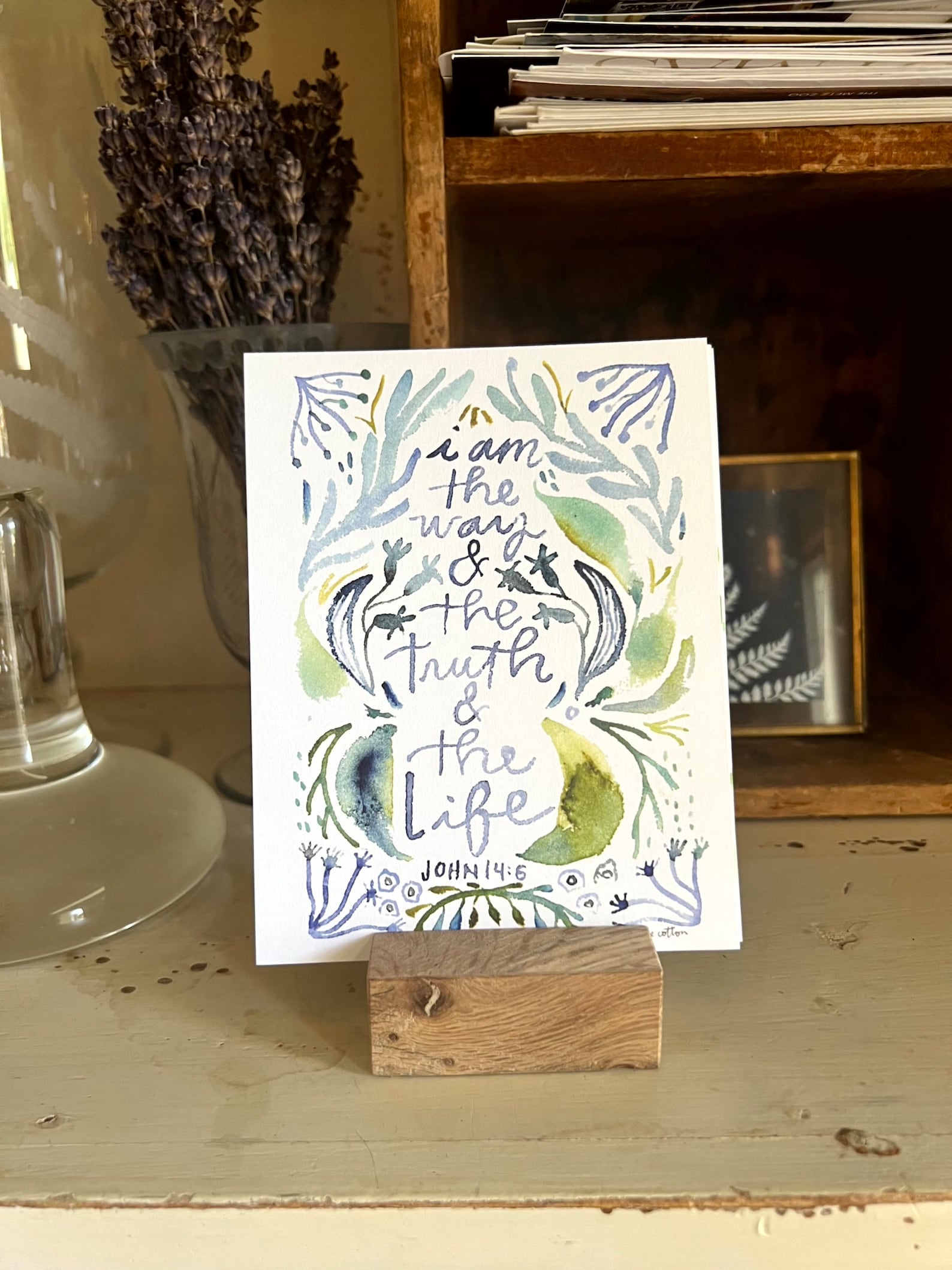 NEW Bible Verse Scripture Cards | Set of 4, 8 Verses, Botanical ...