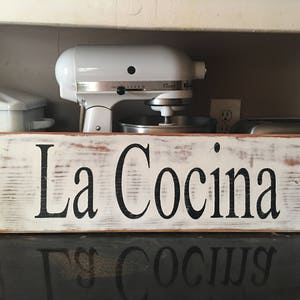 La Cocina Sign/spanish Signs/spanish Style Kitchen/kitchen Signs/modern ...
