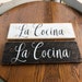 La Cocina Sign/spanish Sign/kitchen Sign/wood Sign/rustic Sign - Etsy