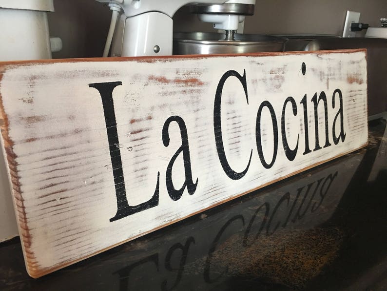 La Cocina Sign/spanish Signs/spanish Style Kitchen/kitchen - Etsy