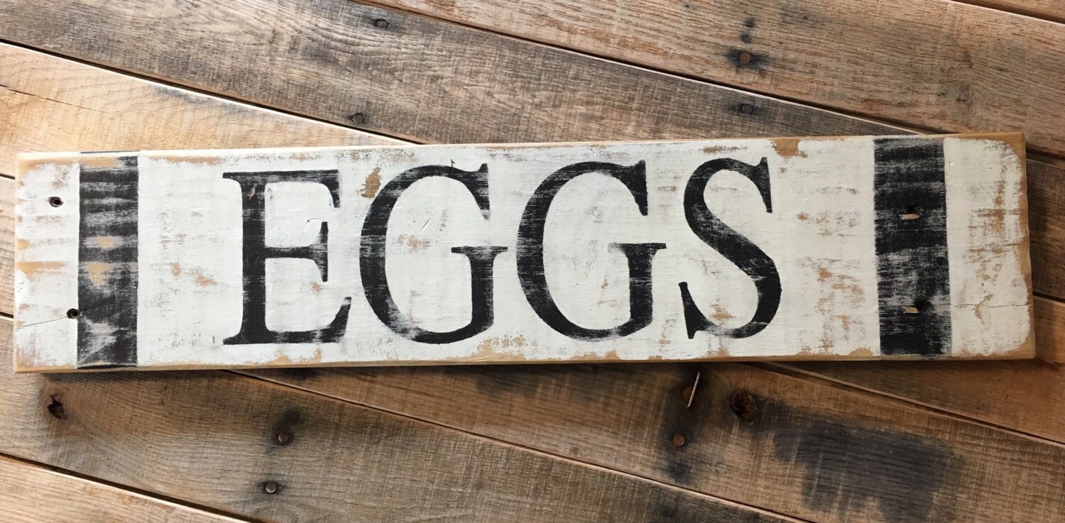 Eggs Sign/Kitchen Signs/Wood Sign/Hand Painted Signs/Modern | Etsy