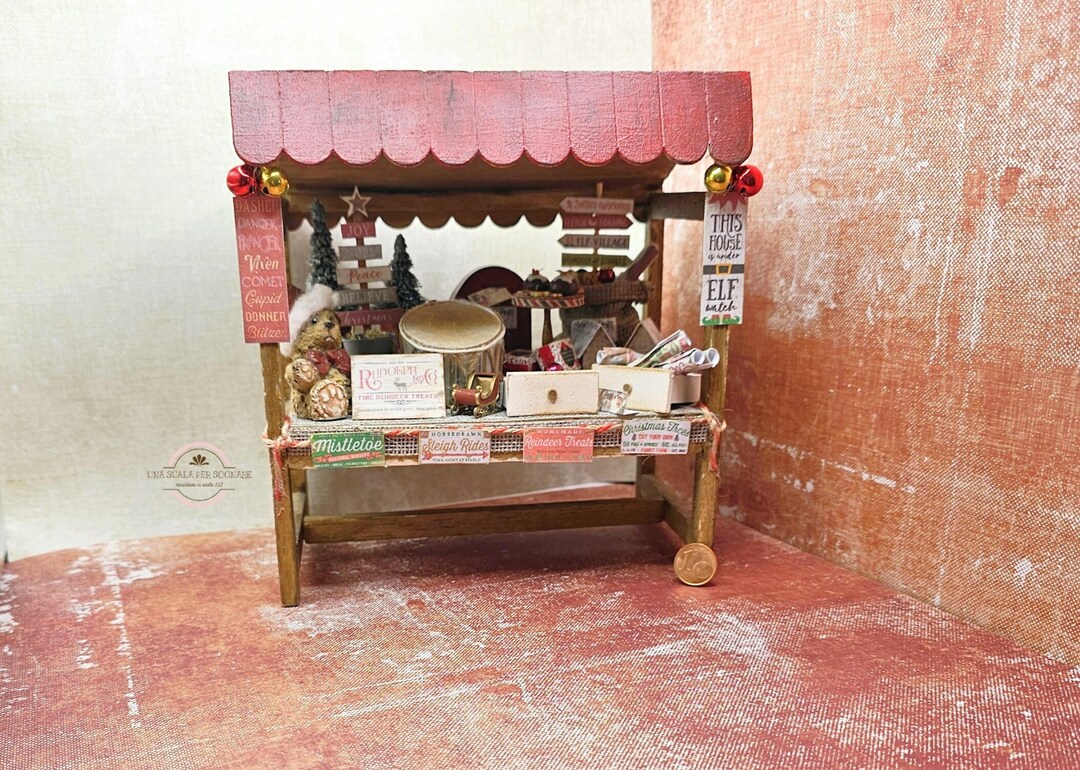 1:12 Scale - Christmas Market Stall - Etsy