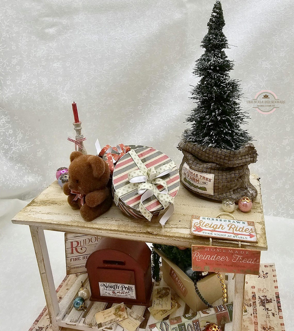 1:12 Scale - Christmas Gift Table - Etsy