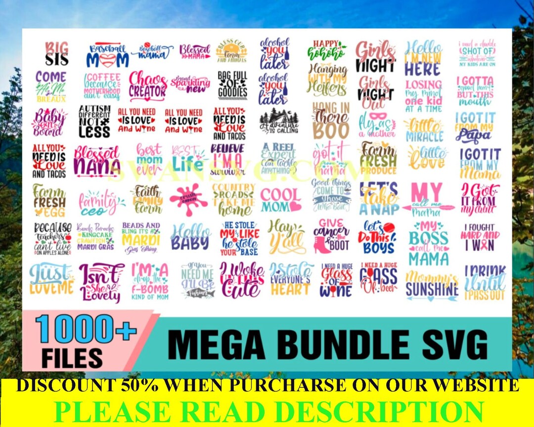 1000 Trending Quotes Mega Bundle SVG, Funny Quotes Svg, Quotes Bundle ...