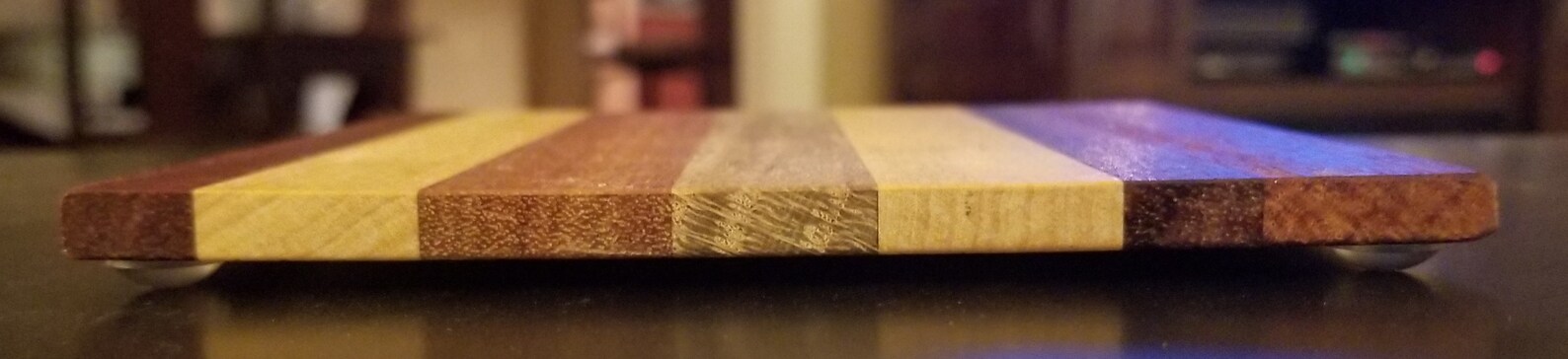 Handmade Exotic Wood Candle Trivet With Rubber Feet, Home Decor ...