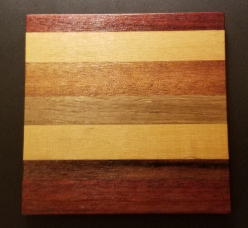 Handmade Exotic Wood Candle Trivet With Rubber Feet, Home Decor ...