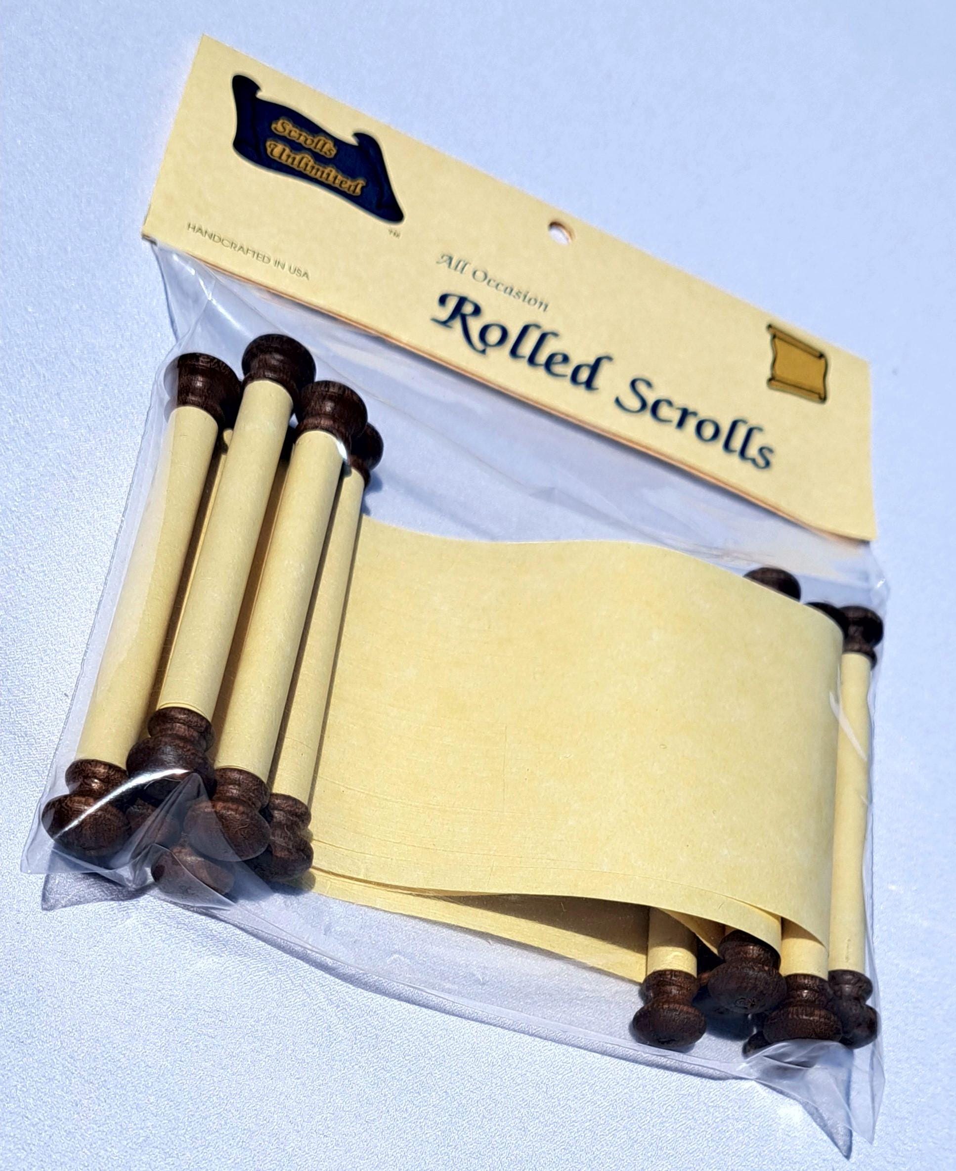 Blank Rolled Scrolls - 3 X 5 Package of Six - Etsy