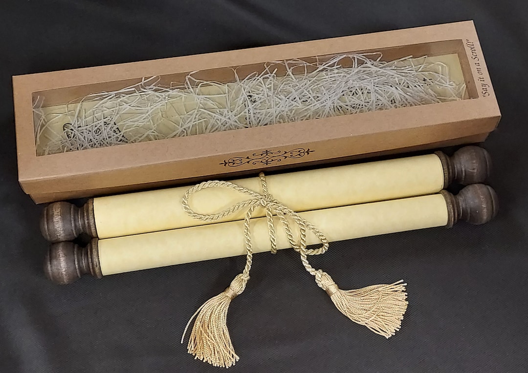 11 X 17 Blank Rolled Grab and Go Scroll - Etsy