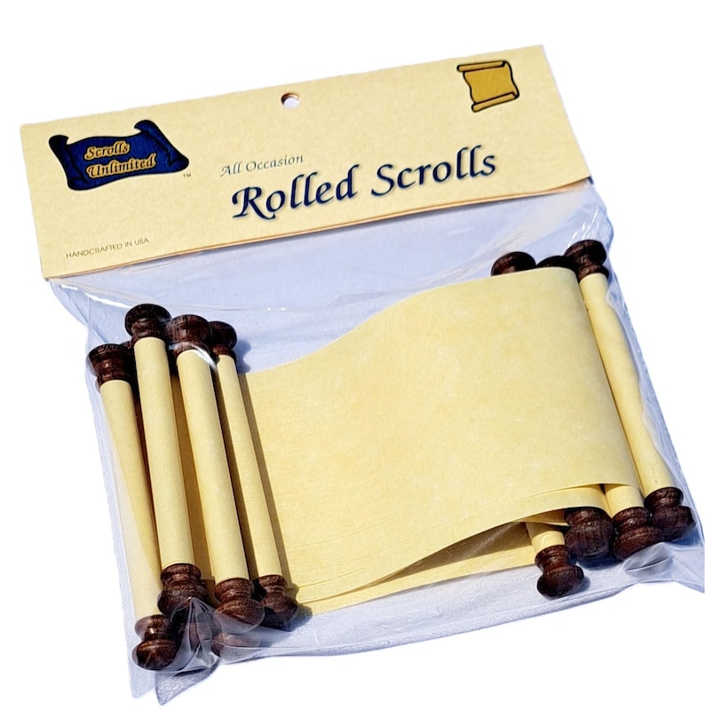 Blank Rolled Scrolls - 3 X 5 Package of Six - Etsy