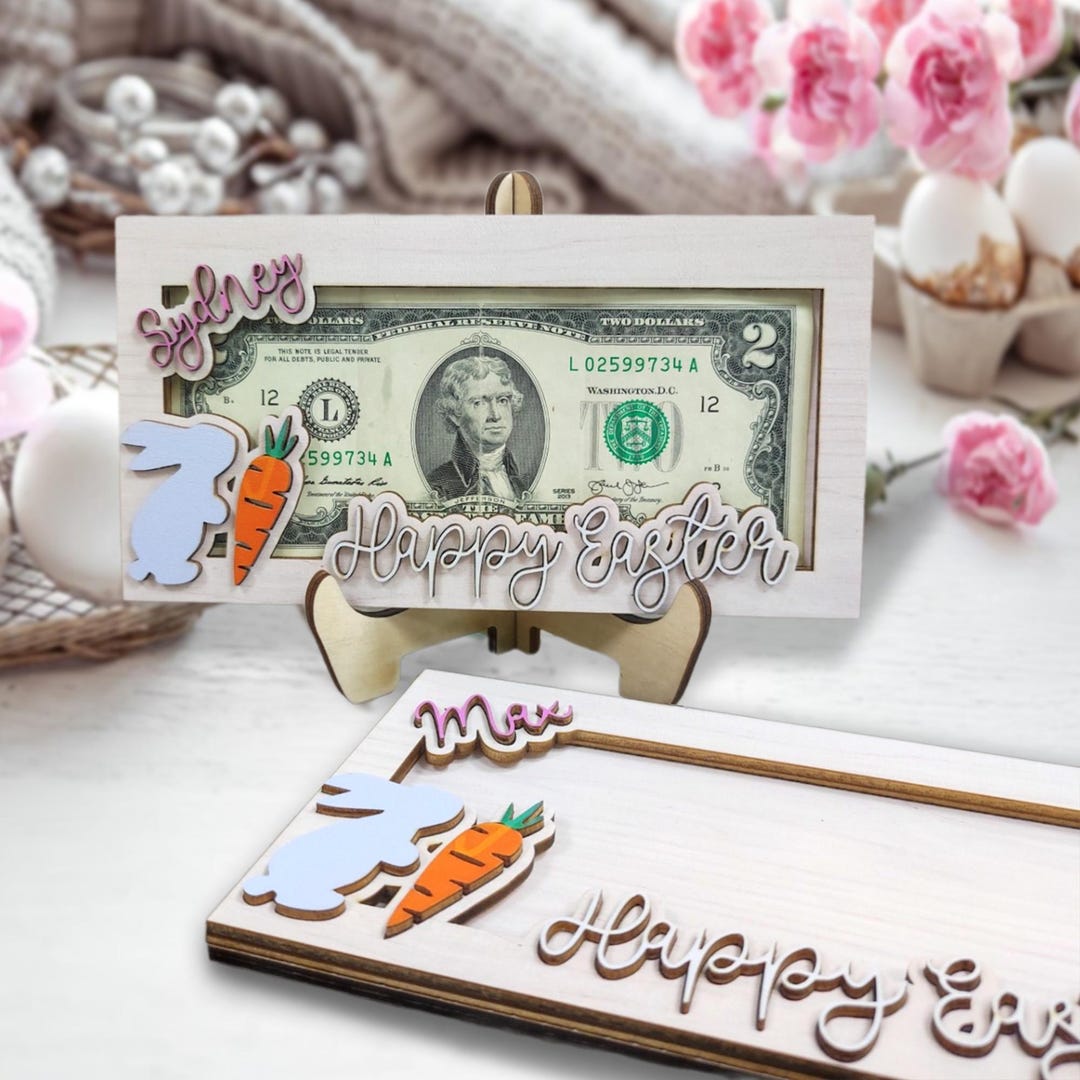 Custom Easter Money Holder, Easter Basket Stuffers, Easter Gifts for ...