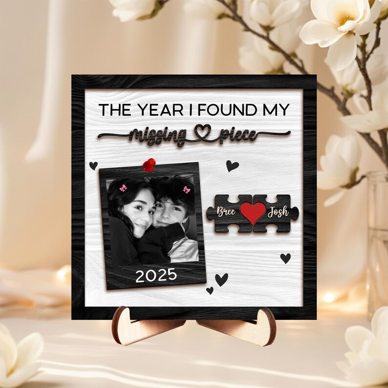 Custom Puzzle Couples Name Sign: Custom Couples Photo Valentine Home ...