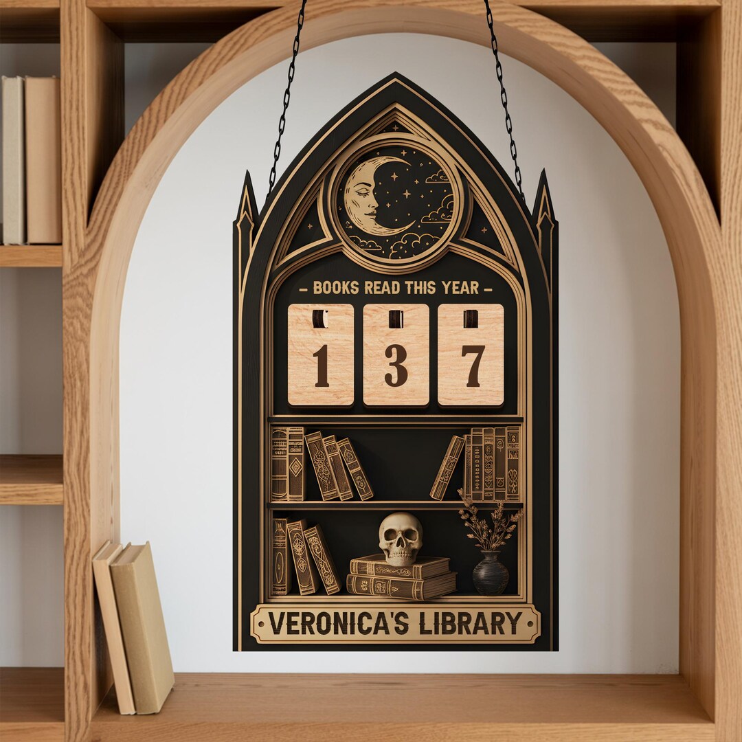 Personalized Books Read Tracker Sign, Books Read This Year Counter ...