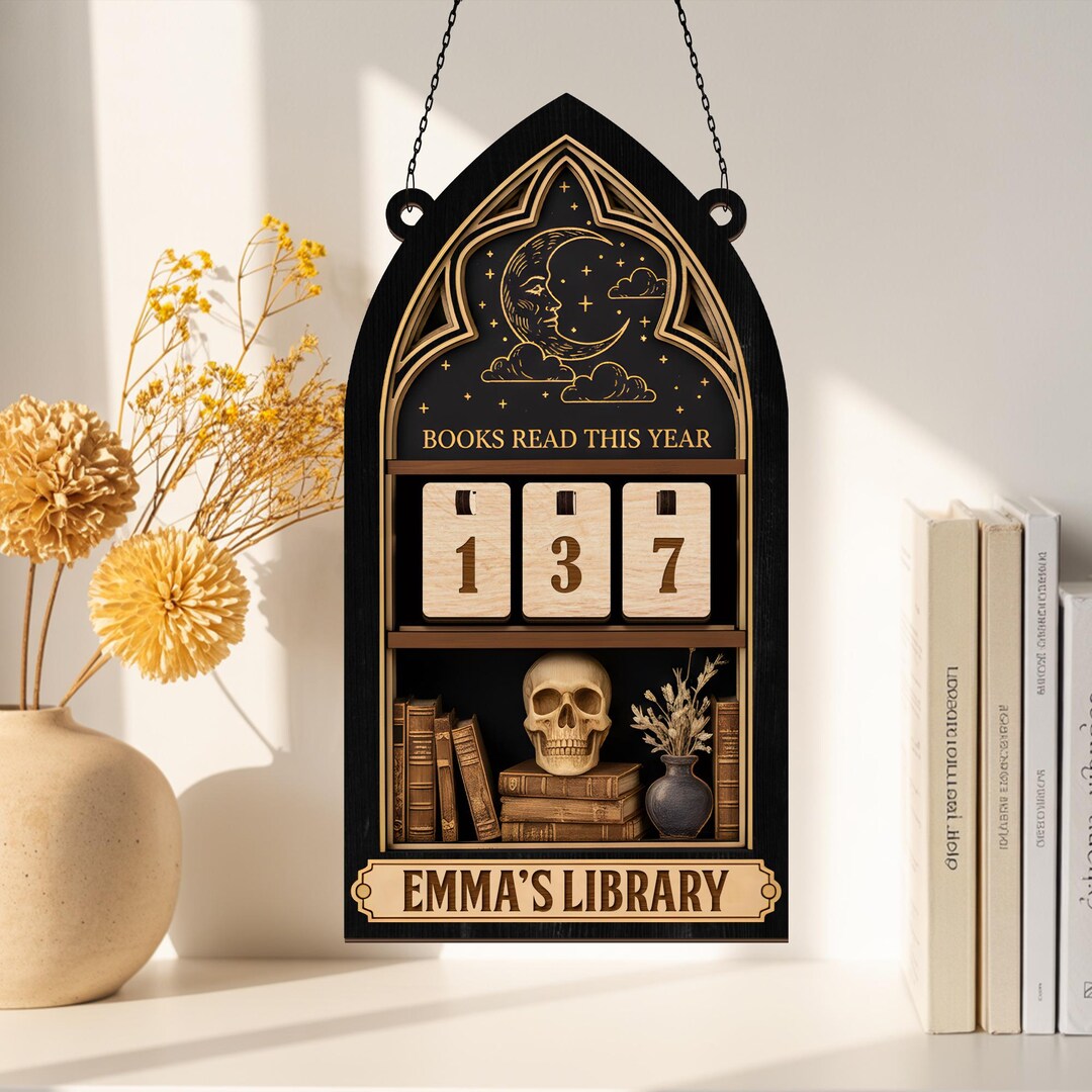 Personalized Vintage Book Read Tracker, Book Lover Gift, Reading ...