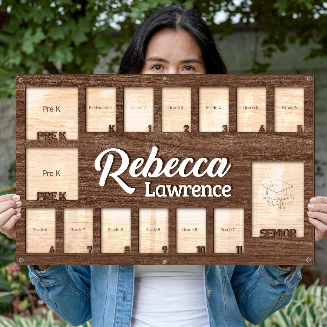 Custom Baby First Year Photo Frame, Baby Photo Frame, Baby Monthly ...