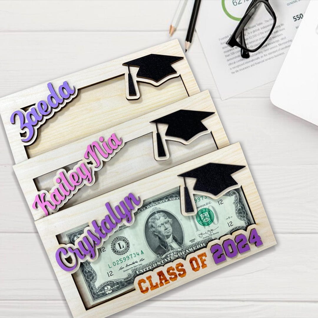 Custom Graduation Money Holder, Class of 2025 Graduation Gifts, College ...