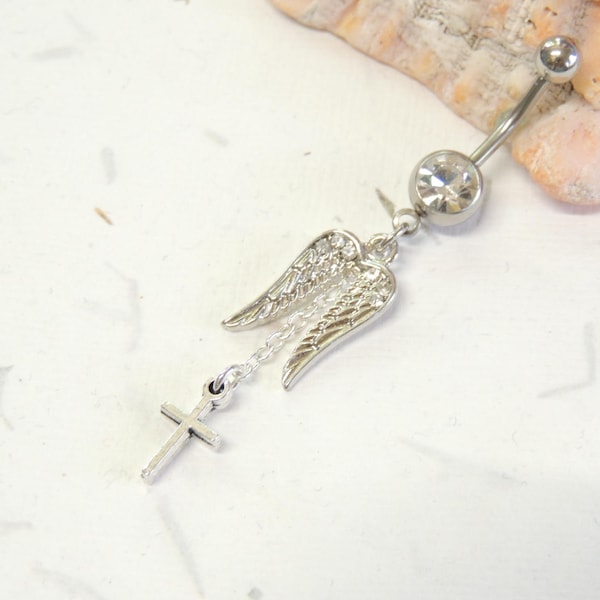 Angel Wing Belly Piercing - Etsy