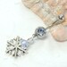 Snowflake Belly Button Ring Belly Button Jewelry Dangle - Etsy