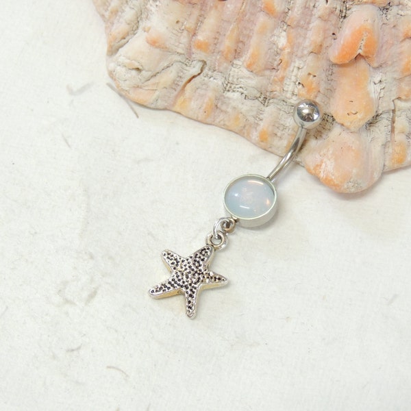 Seashell Belly Ring - Etsy