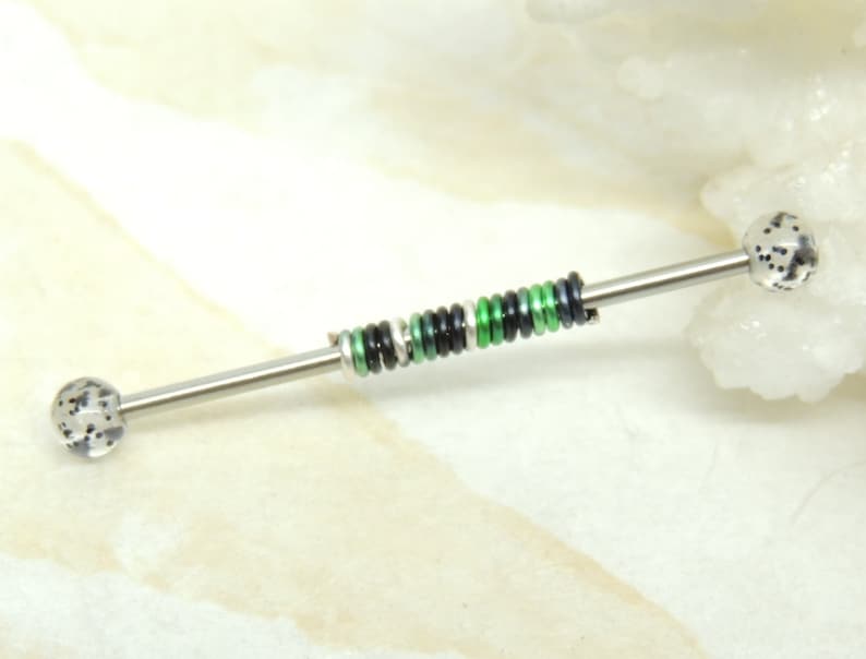 Wire Wrapped Industrial Bar You Choose Color and Bar Length - Etsy