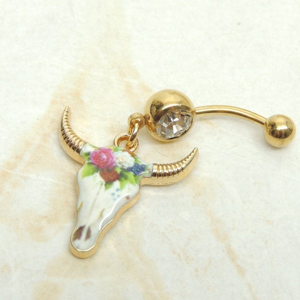 Country Belly Ring - Etsy