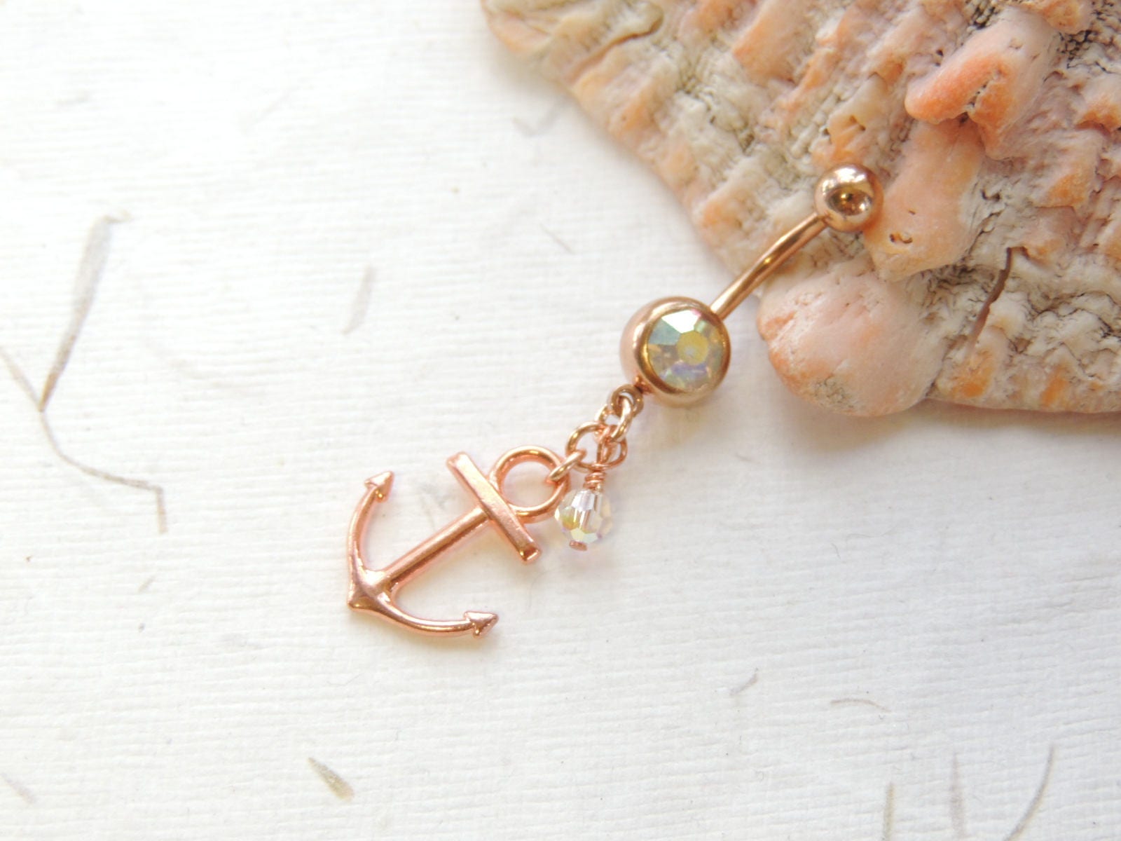 Cute Anchor Belly Button Rings